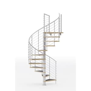 Mylen STAIRS Hayden White Interior 60in Diameter, Fits Height 119in ...