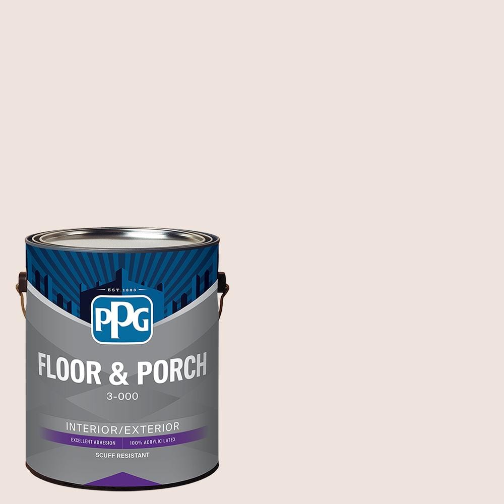 PPG 1 gal. PPG1057-1 Macadamia Nut Satin Interior/Exterior Floor and ...