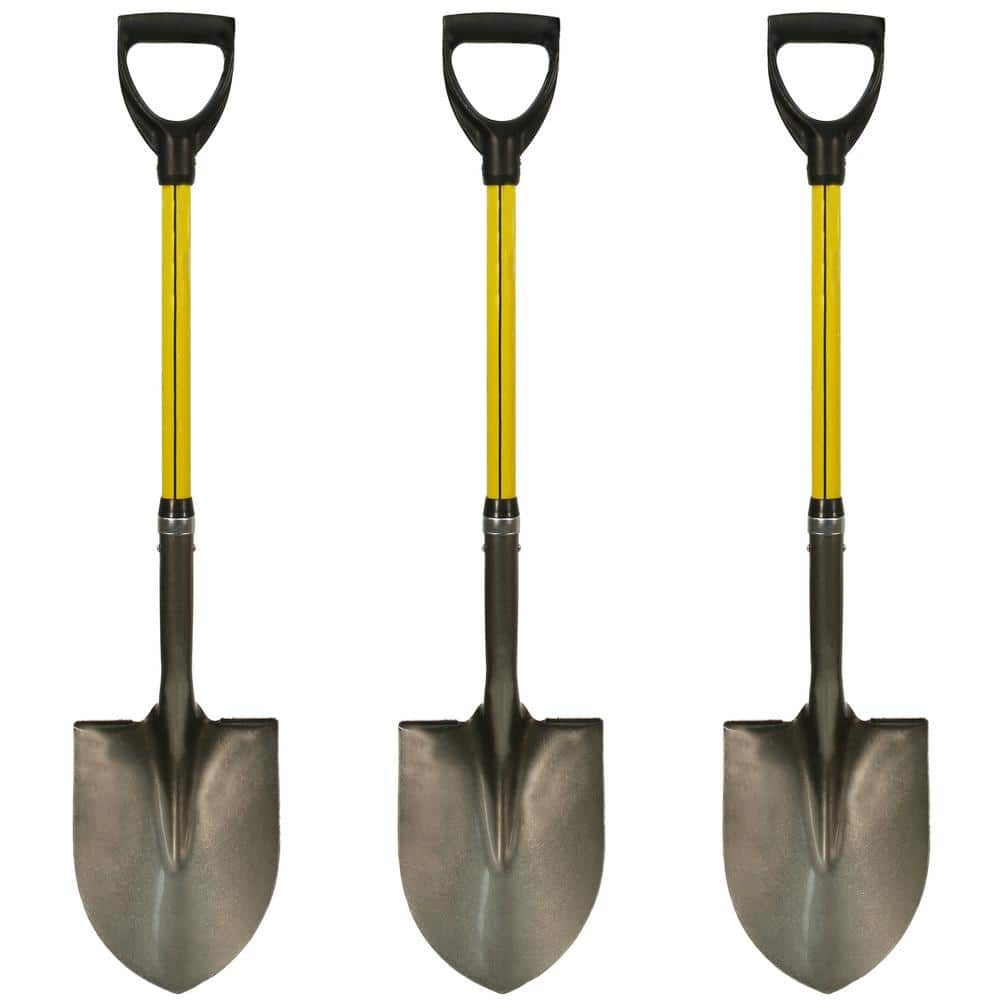 Nupla 30 in. Classic Fiberglass Handle with D-Grip and Heavy-Duty Round ...