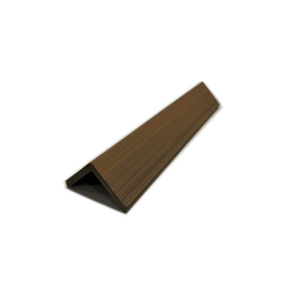 Ejoy 2 in. x 2 in. x 8.92 ft. Right Angle Maple Outdoor European Siding ...