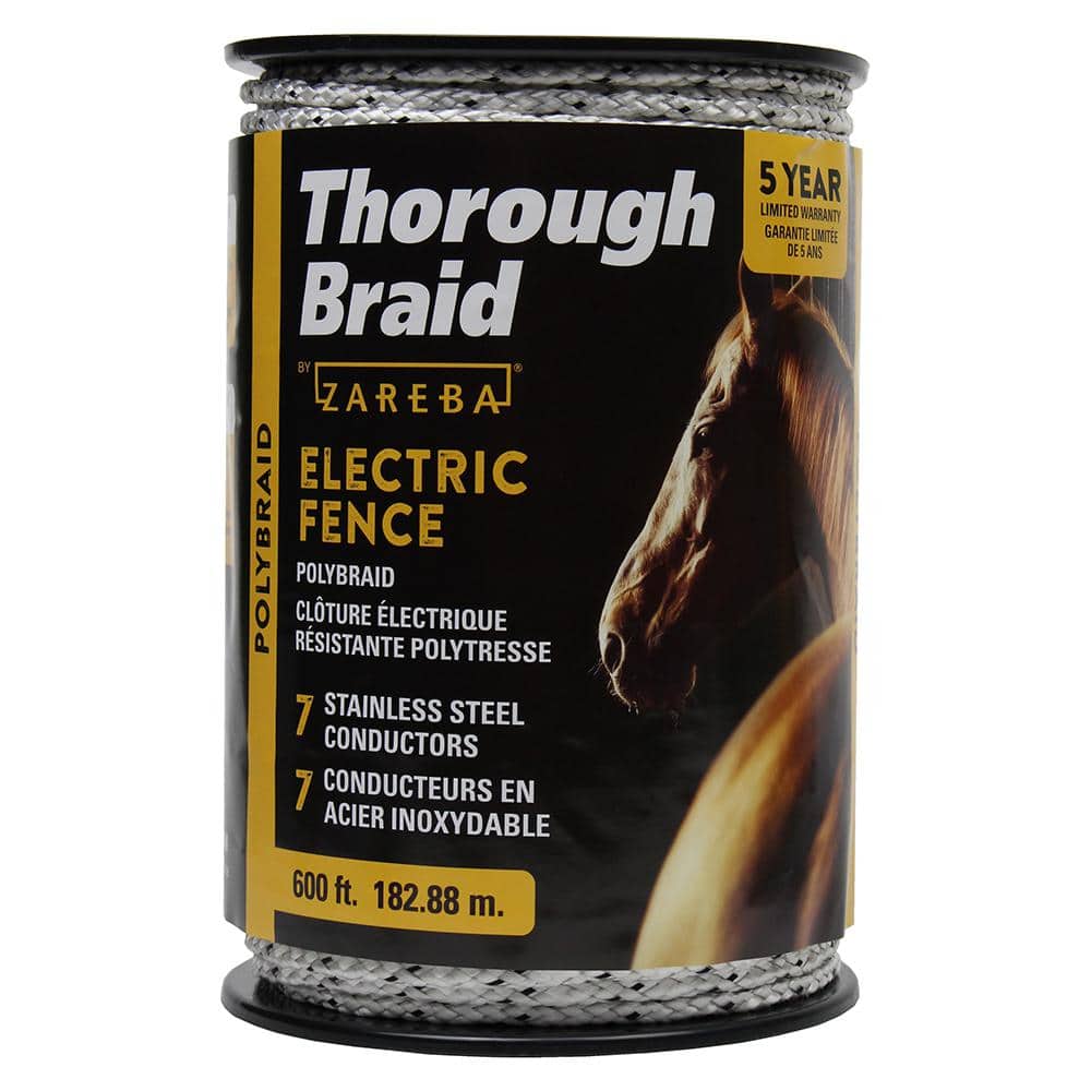 Zareba 600 ft. ThoroughBraid Heavy-Duty Polybraid PB600W7-Z - The Home ...