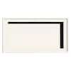 Builders Edge 7.5 in. x 14.25 in. #123-White Recessed Jumbo Mounting ...