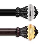 Rod Desyne Gemstone 1.5 inch Side Single Curtain Rod Adjustable 12-20 ...