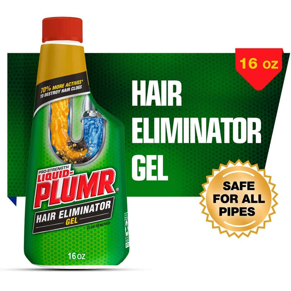 Liquid-Plumr 16 oz. Pro-Strength Hair Clog Eliminator and Liquid Drain ...
