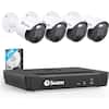 Swann Master NVR-8580 8-Channel 4K 2TB NVR Surveillance System with 4 ...