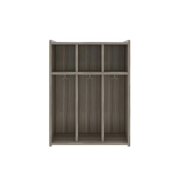 TOT MATE 6-Compartment Kids Locker with Cubbies (Shadow Elm Gray ...