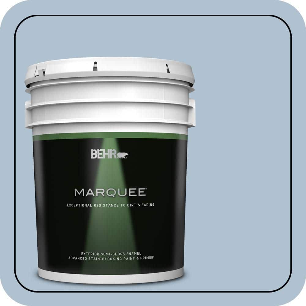 BEHR MARQUEE 5 gal. #S510-2 Boot Cut Semi-Gloss Enamel Exterior Paint ...