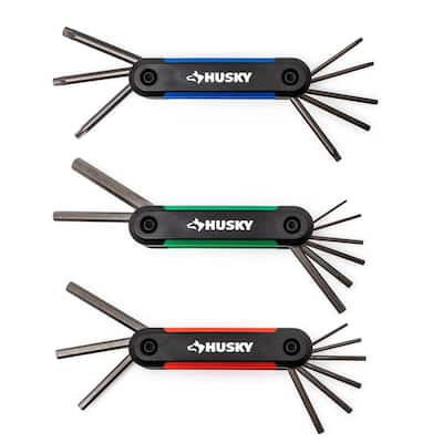 Husky SAE/Metric Long Arm Hex Key Set (26-Piece) HLAHKSM26PC