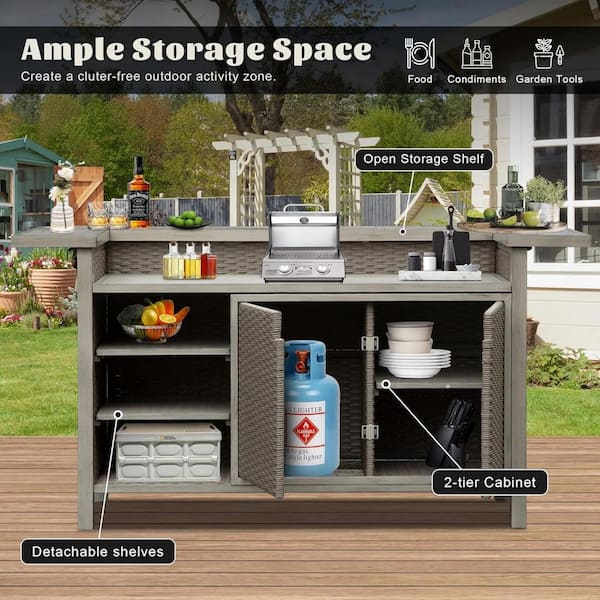 Outdoor Patio Buffet Server