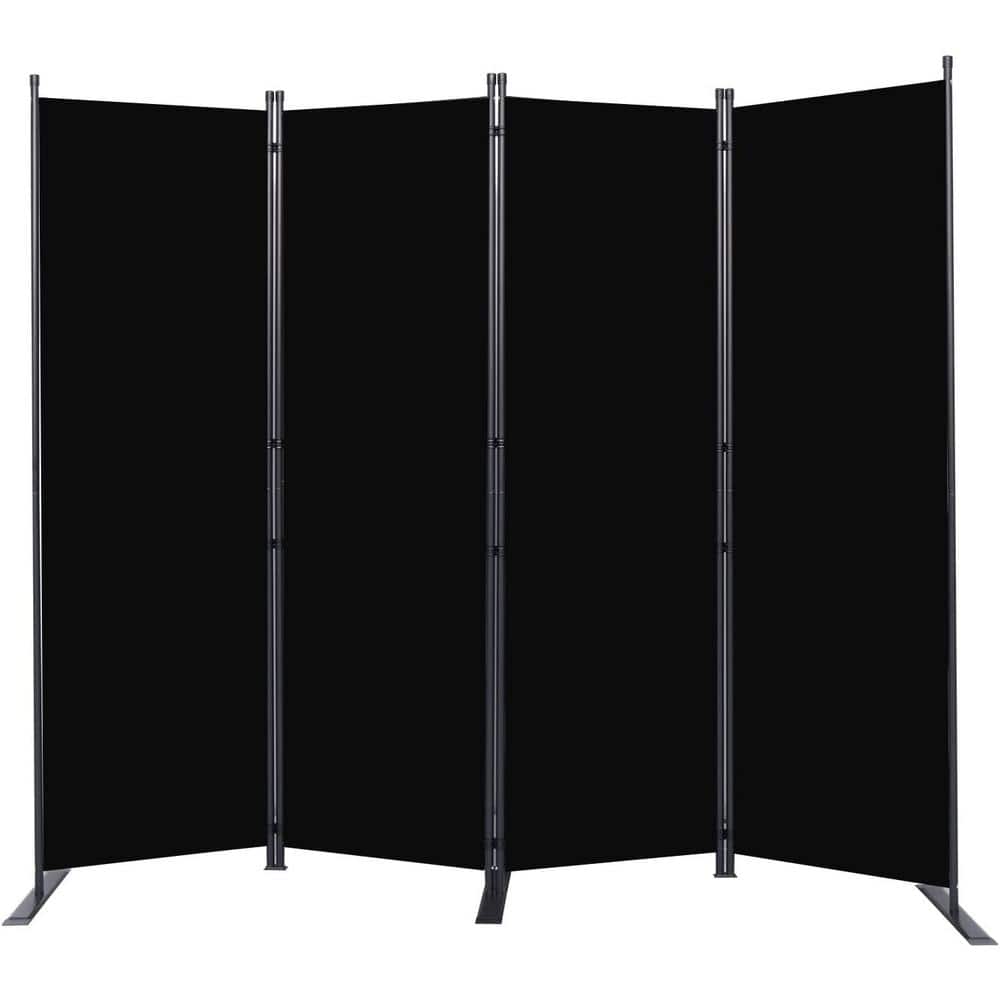 Angel Sar 6 ft. Black Room Divider Portable Room Dividers and Folding ...