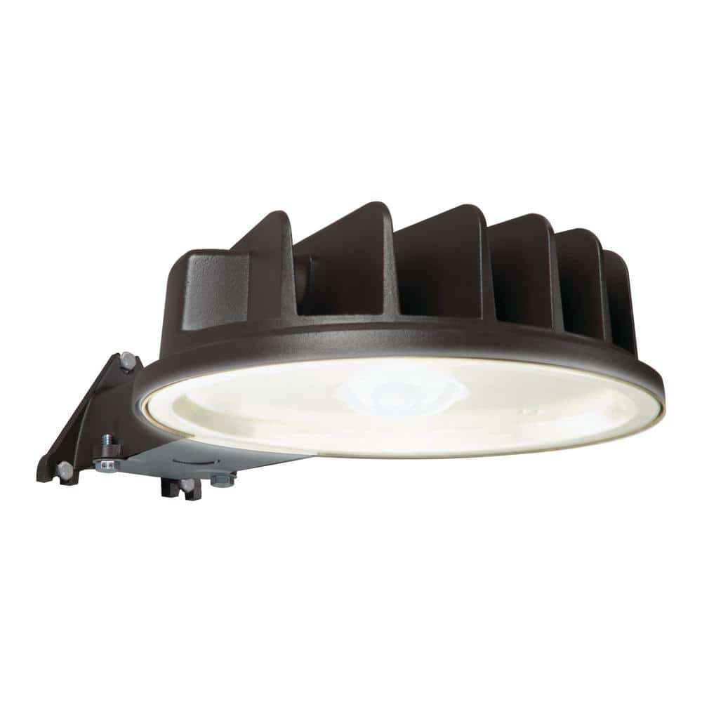 HALO AL 150-Watt Equivalent Integrated LED Bronze Dusk to Dawn Area Light, 5000K AL4850LPCBZ ...