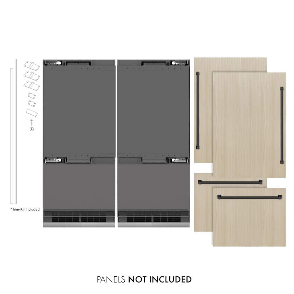 ZLINE Kitchen and Bath 72 in. 39.6 cu. ft. Panel Ready Built-in Bottom ...