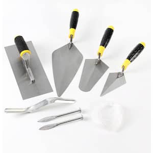 KIWDZFU Brick Trowel 11x5.5 with Ergonomic Handle Concrete Tools Set 2 ...