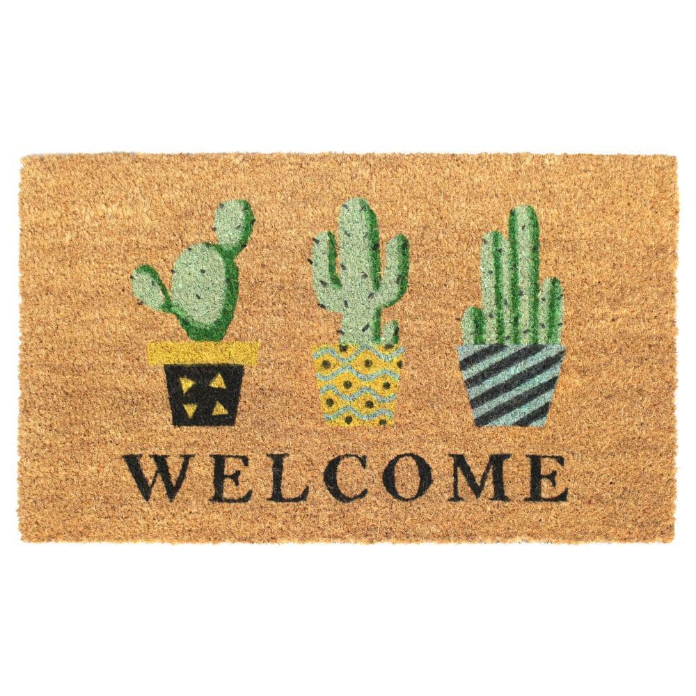 RugSmith Multi Welcome Topiary 18 in. x 30 in. Doormat DM10100 - The ...