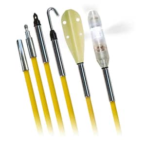 Milwaukee 15 ft. Mid Flex Fiberglass Fish Stick Kit with Accessories 48 ...