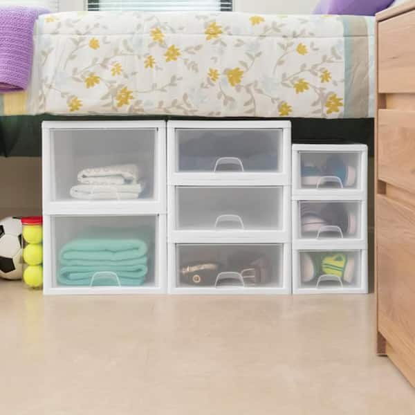 Sterilite stacking drawers store