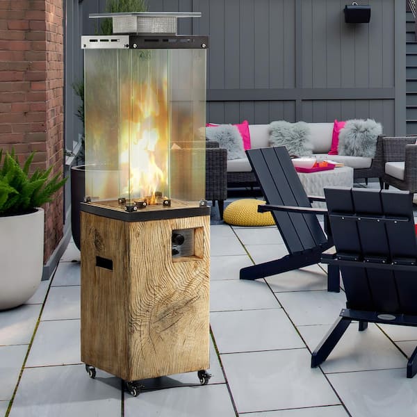 Patio Heater Pellet Heater Bunnings Jumbuck 2000W Black Matte Radiant ...