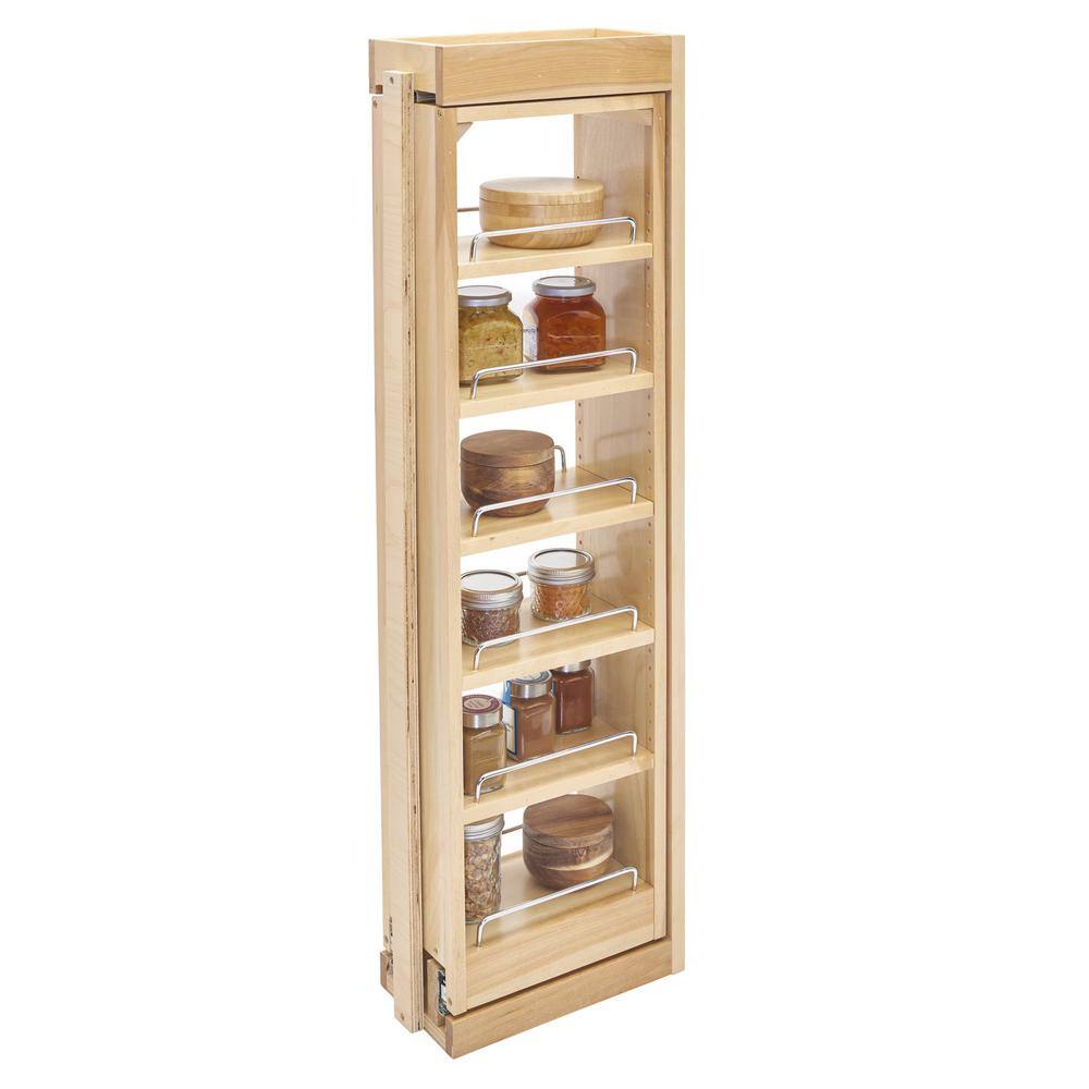 Reviews for Rev-A-Shelf Natural Maple 6 in. W x 39 in. H Wood Wall ...