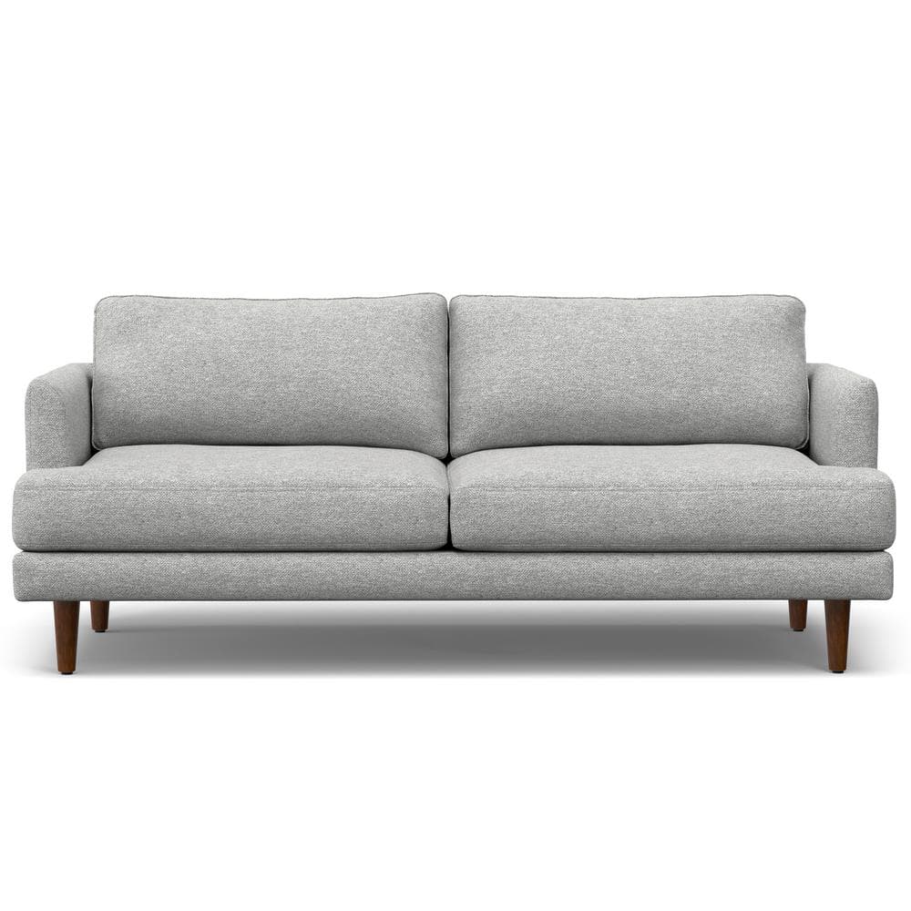 Simpli Home Livingston 76 inch in Straight Arm Woven-Blend Fabric ...