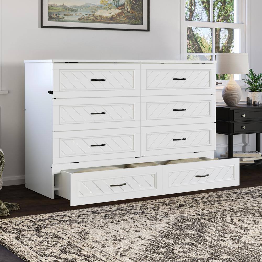 Have a question about AFI Dakota White Wood Frame Queen Murphy Bed ...