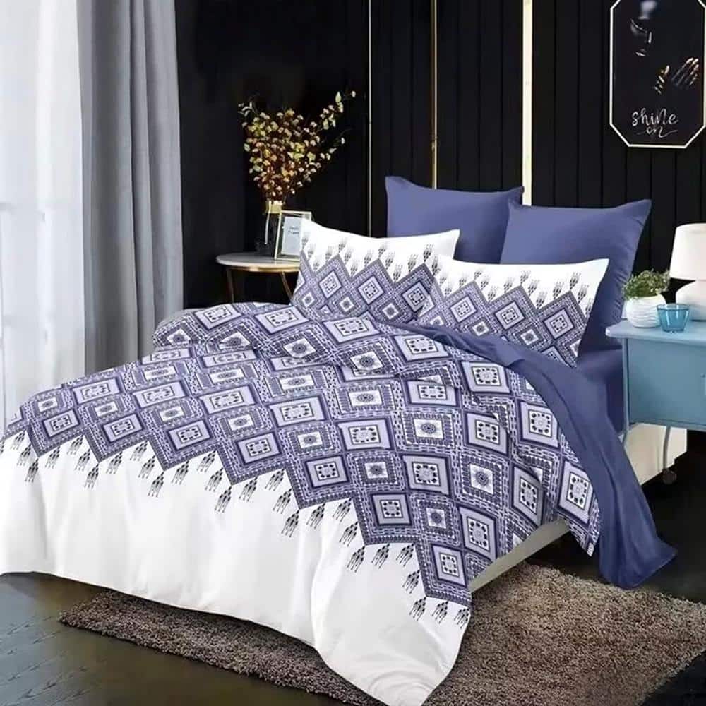 Shatex 3-Piece All Season Bedding Queen Size Comforter Set Ultra Soft ...