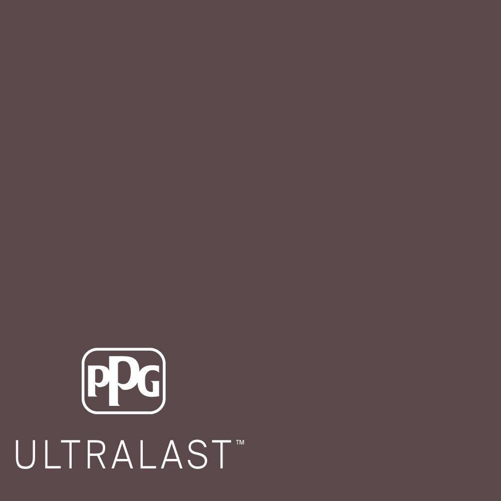 PPG UltraLast 5 gal. PPG1047-7 Carob Chip Eggshell Interior Paint and ...