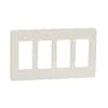 Square D X Series 4-Gang Standard Size Screwless Rocker Light Switch ...