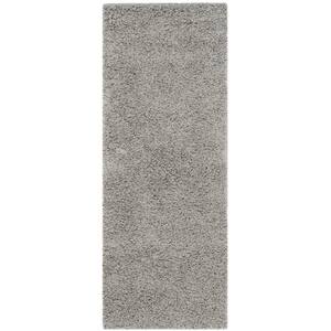 SAFAVIEH Charleston Navy/Light Gray 2 ft. x 8 ft. Floral Runner Rug ...