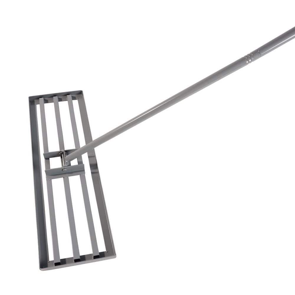 79.5 in Metal Handle Lawn Leveling Rake with, Lawn Leveler for Garden ...