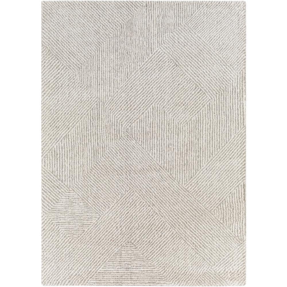 Livabliss Zora Cream Geometric 9 ft. x 12 ft. Indoor Area Rug ...