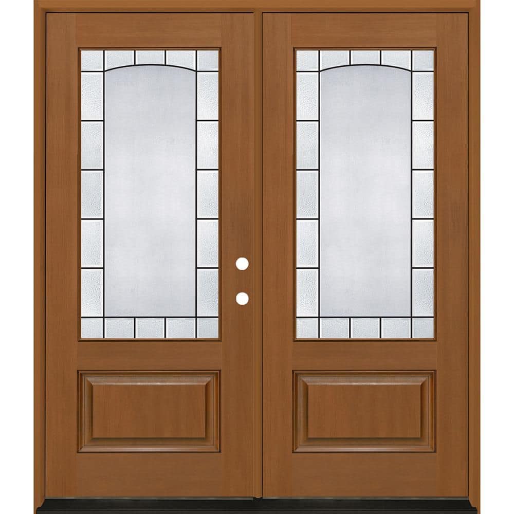Steves & Sons Regency 72 in. x 80 in. 3/4L Empire Decorative Glass LHIS ...