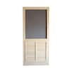 Screen Tight 32 in. x 80 in. Ponderosa Wood Unfinished Reversible ...