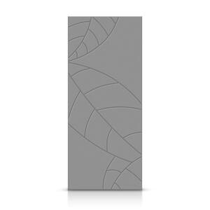 CALHOME 30 in. x 84 in. Hollow Core Charcoal Gray Stained Composite MDF ...
