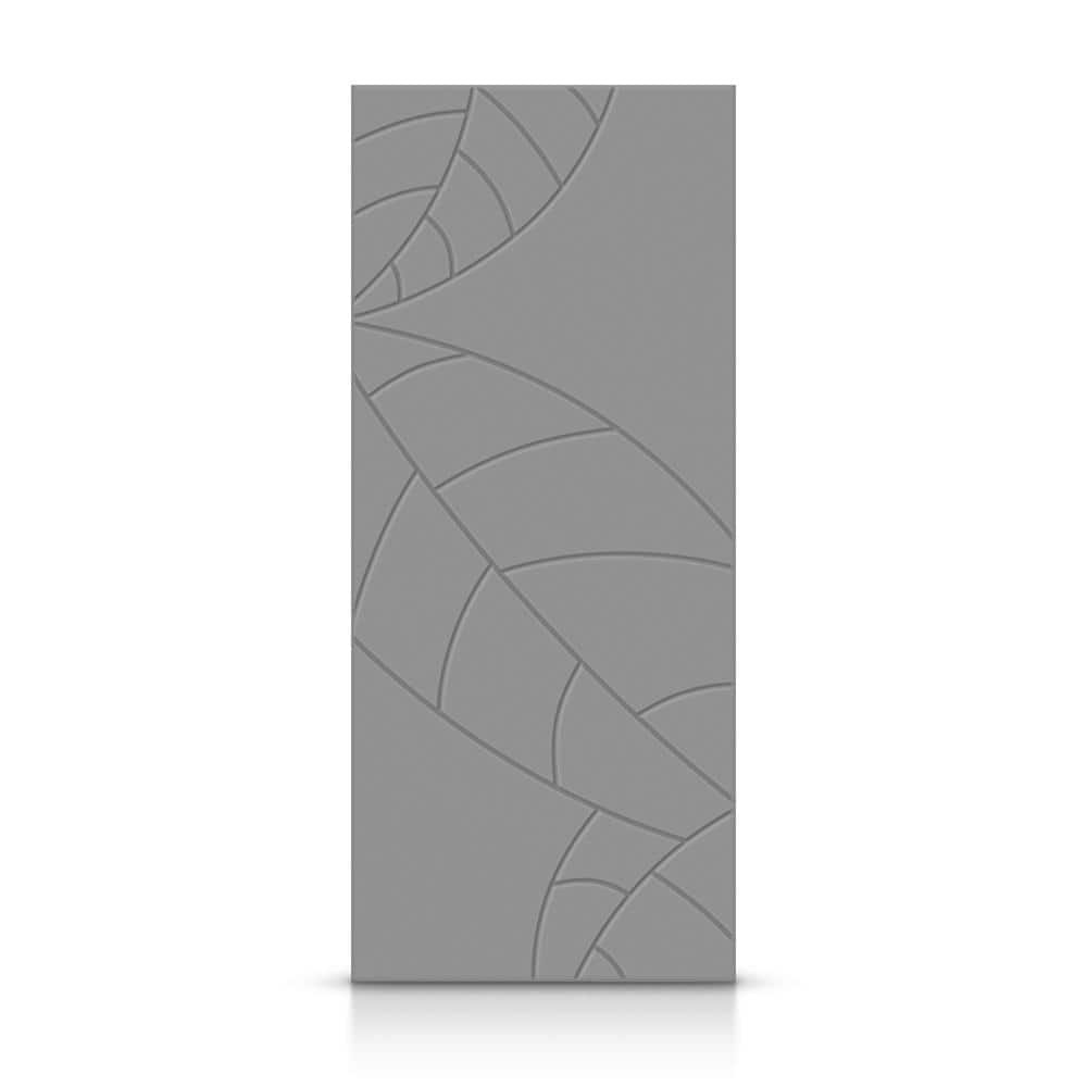 CALHOME 30 in. x 96 in. Hollow Core Light Gray Stained Composite MDF ...