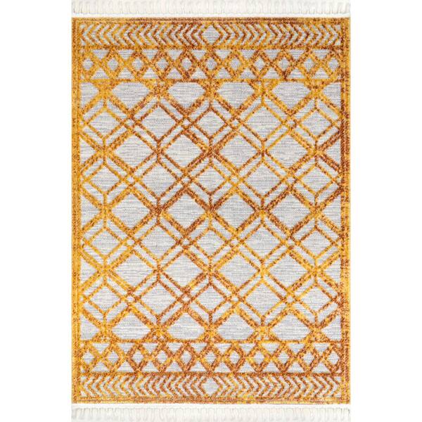 nuLOOM Marigold 5 ft. 3 in. x 7 ft. 7 in. Ansley Moroccan Lattice ...