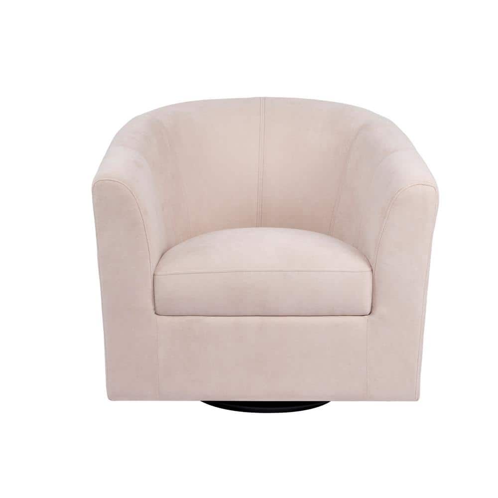 HOMESTOCK Ivory 360° Swivel Barrel Chairs Arm Chair 66820HD - The Home ...