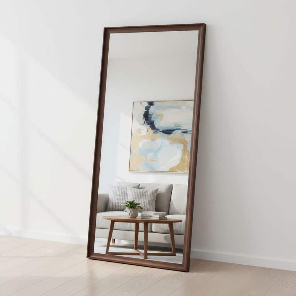 Lycvki Antique Brown 31.5 in. W x 70.86 in. H Rectangle Metal Full ...
