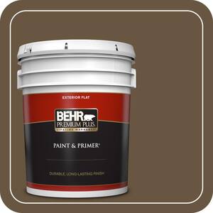 BEHR MARQUEE 1 qt. #S-H-700 Burley Wood Matte Interior Paint & Primer ...