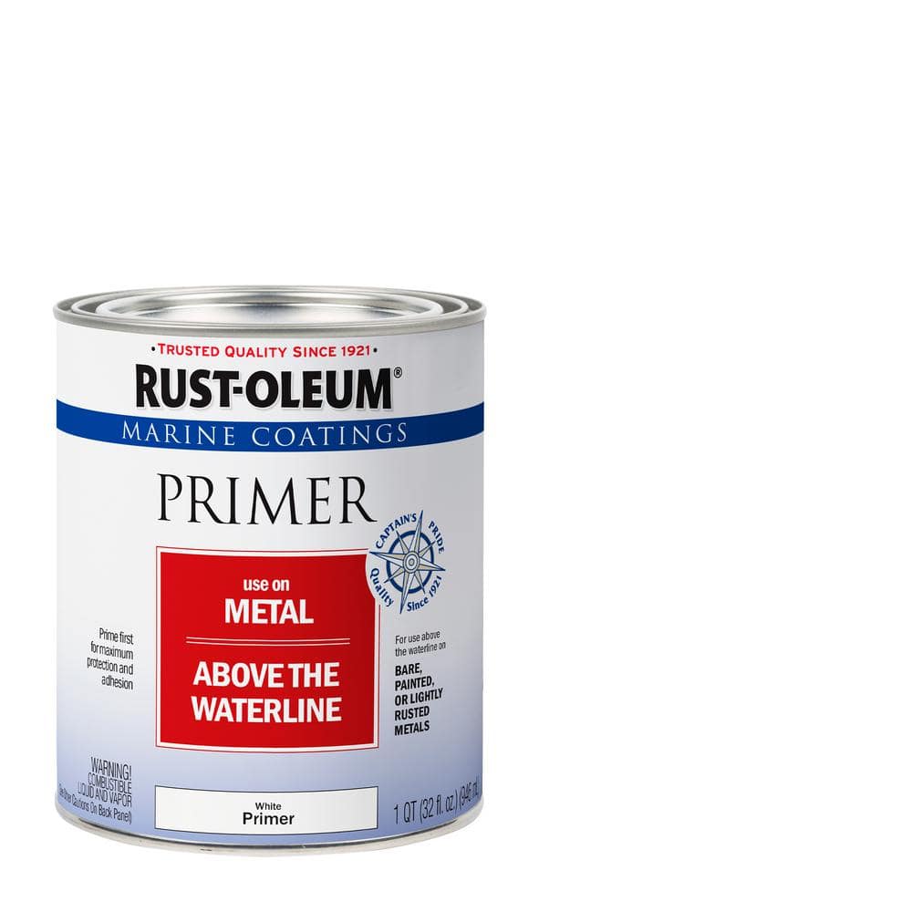 Rust-Oleum Marine 1 qt. Flat White Metal Primer (Case of 2) 396963 ...