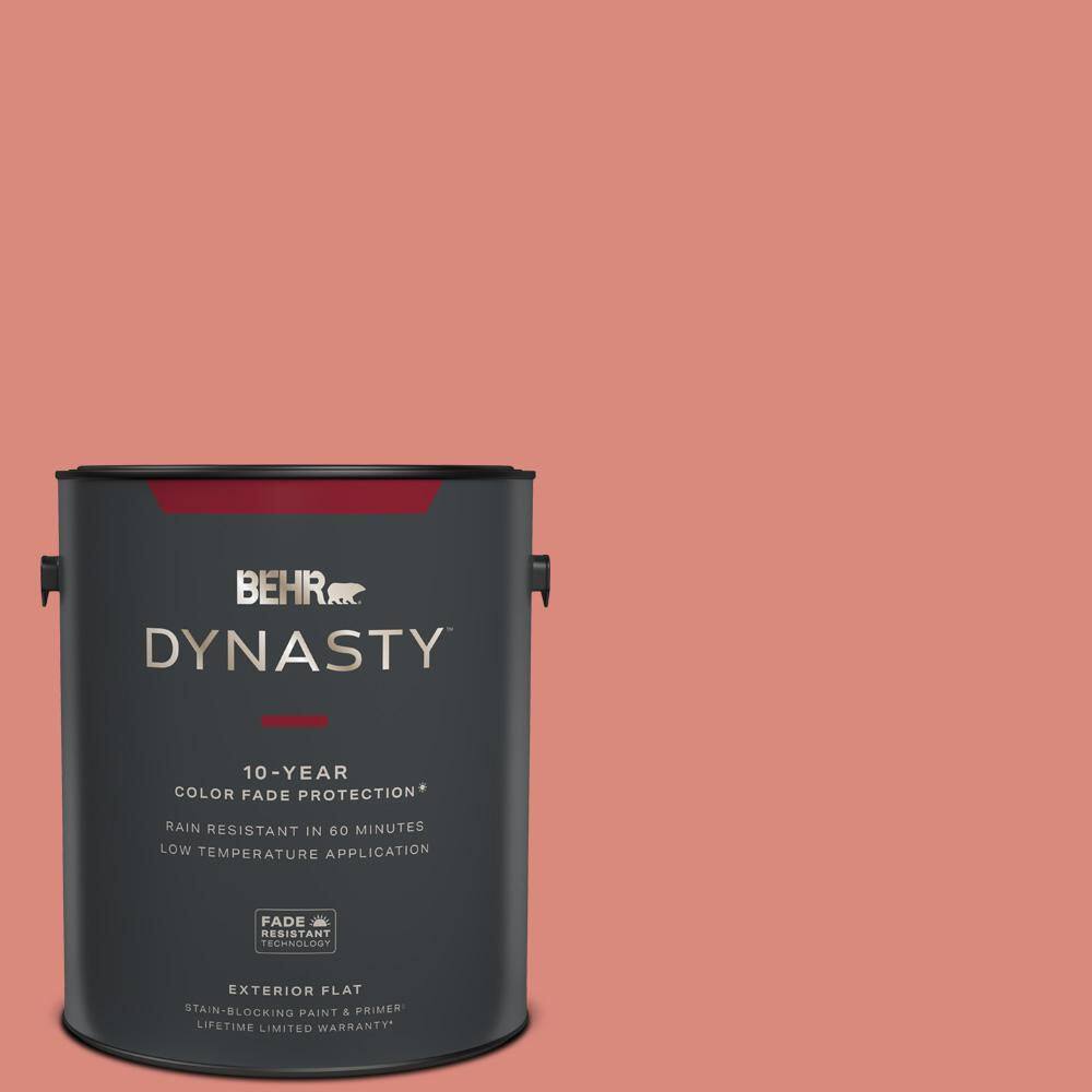 BEHR DYNASTY 1 gal. #M170-5 Indian Sunset Flat Exterior Stain-Blocking ...