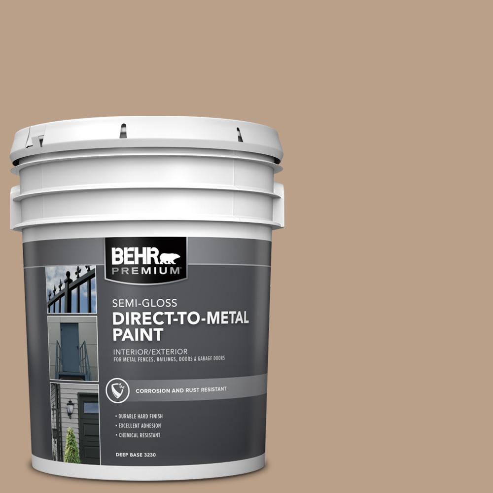 BEHR PREMIUM 5 gal. #N240-4 Sierra Semi-Gloss Direct to Metal Interior ...