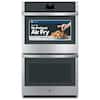 GE 30 in. Double Smart Convection Wall Oven with No-Preheat Air Fry in ...