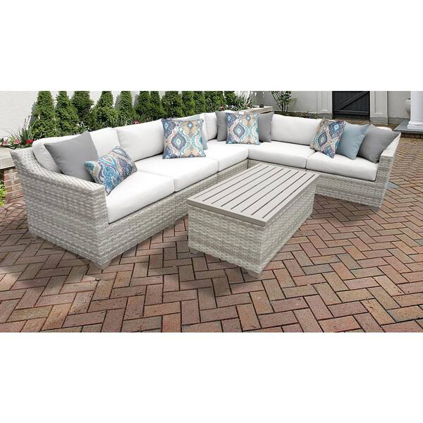 Tk classics fairmont 14 piece outdoor wicker patio furniture set store