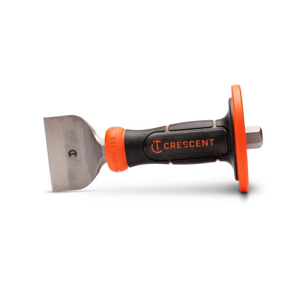 Crescent 3 in. x 8-1/2 in. Brick Chisel with Handguard CBCH30H - The ...