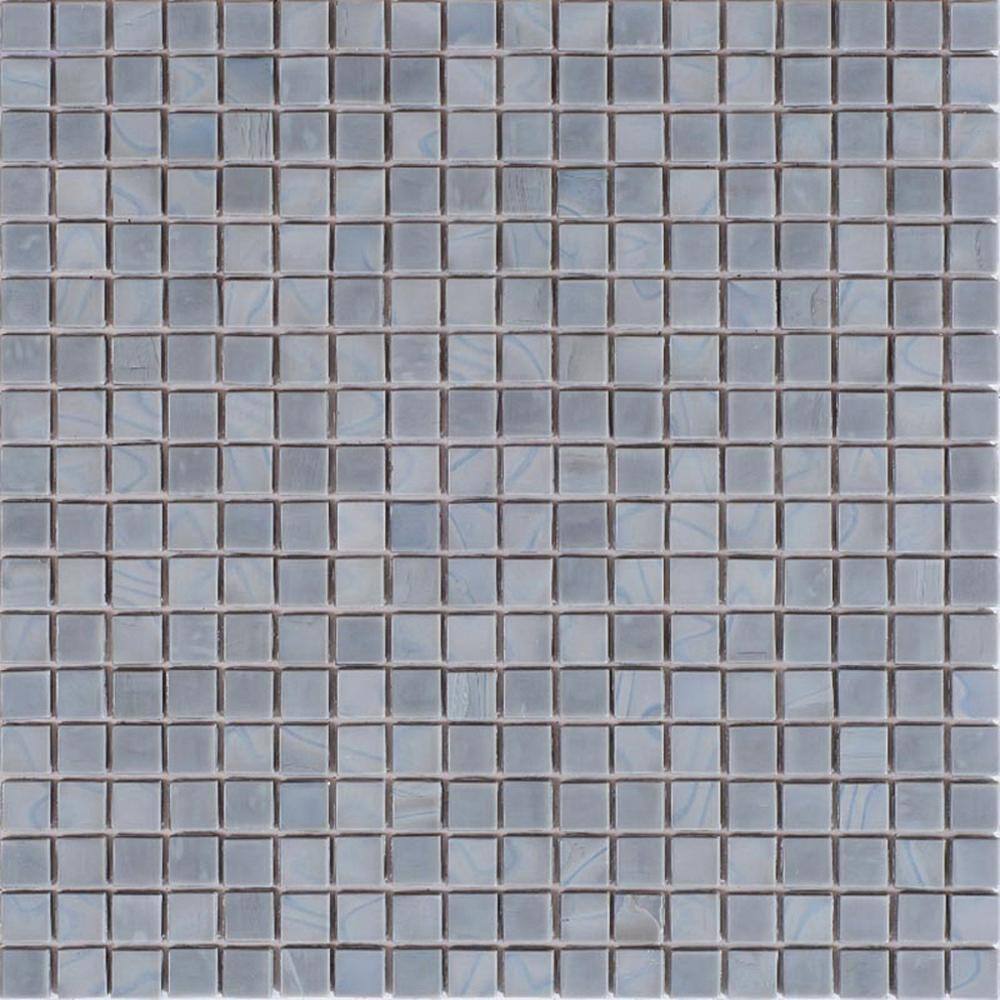 Apollo Tile Skosh 4 in. x 6 in. Glossy Metal Gray Glass Mosaic Uniform ...