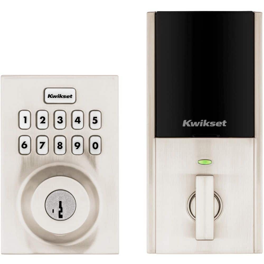 Kwikset HomeConnect 620 Satin Nickel Contemporary Z-Wave Long Range ...