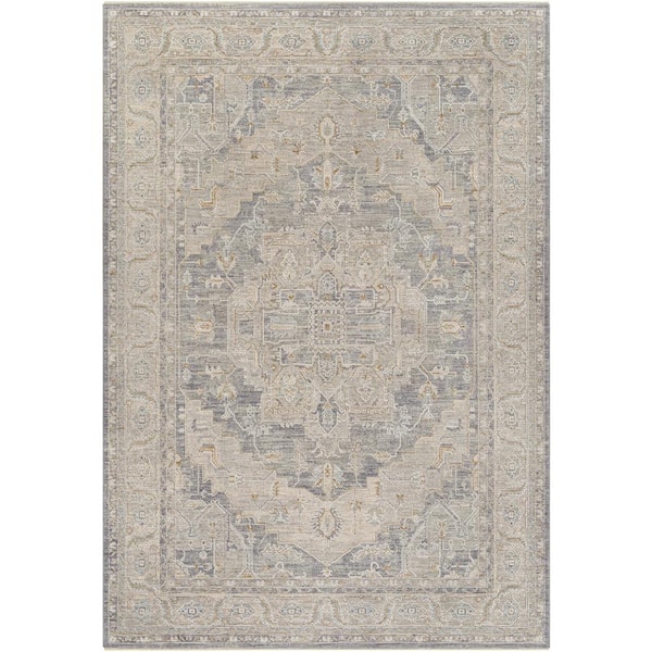 Livabliss Valentino Coal Medallion 7 ft. x 10 ft. Indoor Area Rug ...