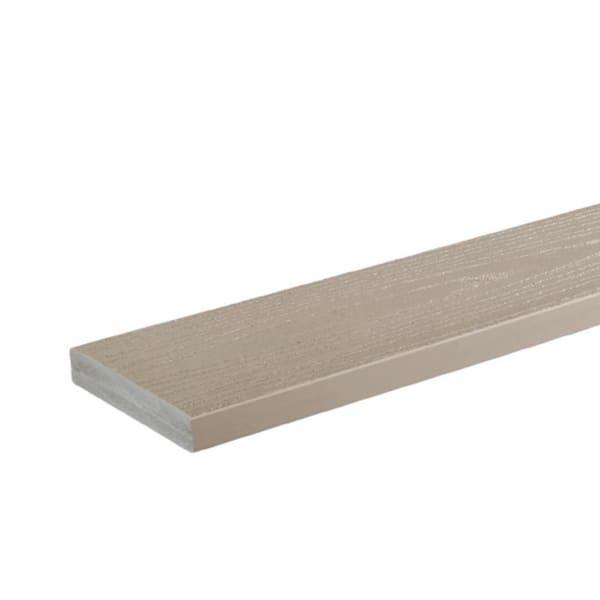 AZEK Advanced PVC Harvest 5/4-in x 6-in x 12-ft Square Slate Gray PVC ...