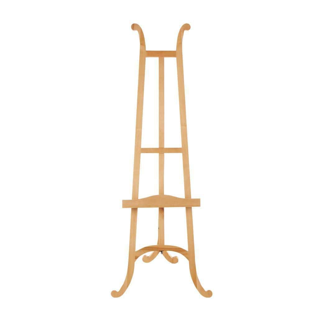 Litton Lane Light Brown Wood Tall Easel with Chain Support 047773 - The ...