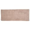 Lavish Home Taupe 24.25 in. x 60 in. Memory Foam Extra Long Bath Mat 67 ...